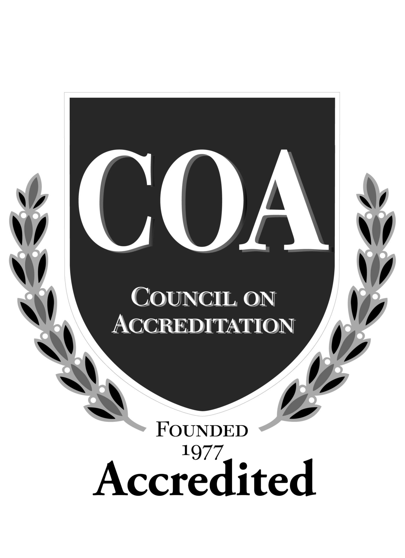 COA Accredited_LogoBW - The Elizabeth Fry Society of Greater Vancouver